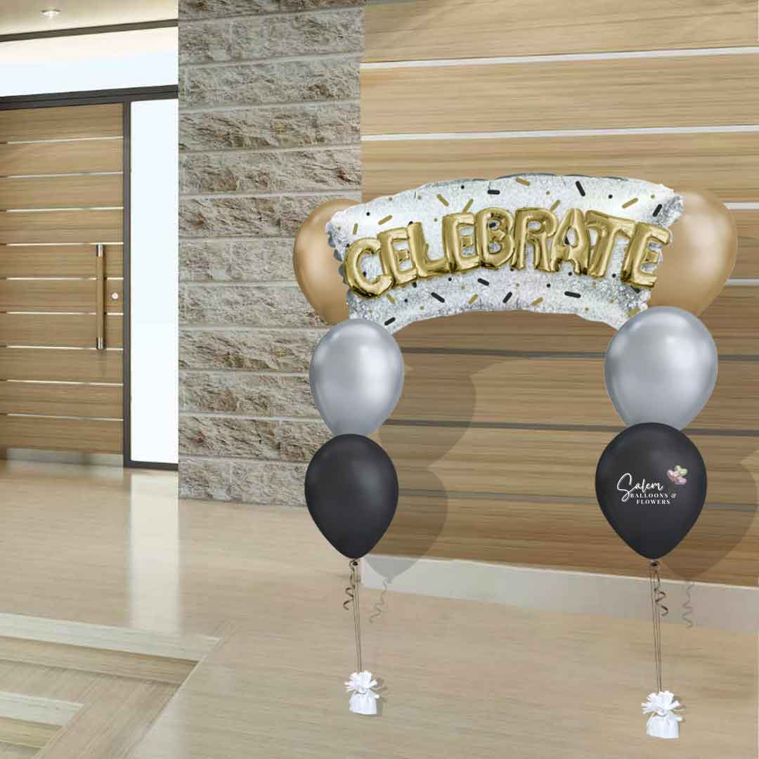 Congrats Balloon arrangements. Salem Oregon. Balloon delivery.