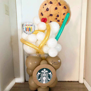 Starbucks-Latte Balloon Marquee. Salem Oregon. Balloon delivery.